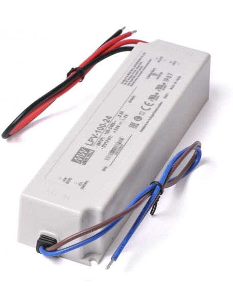 mean well alimentatore led driver meanwell lpv 100 24 100w 24v ip67 ac ...