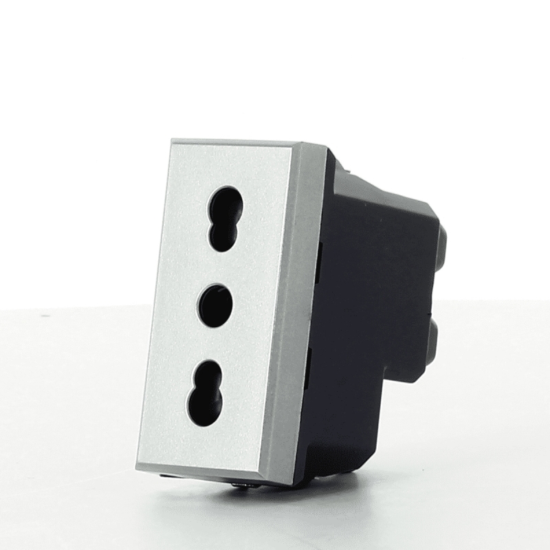 bticino axolute presa bipasso bivalente 2p+t 10a 16a tech grigio chiara ...