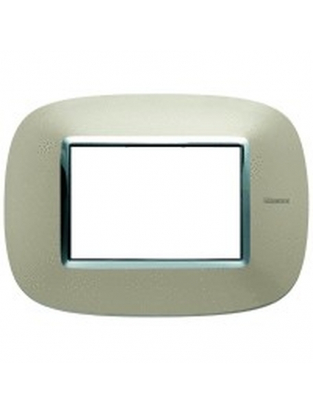 bticino placca axolute 3 moduli titanio chiaro bticino hb4803tc ...