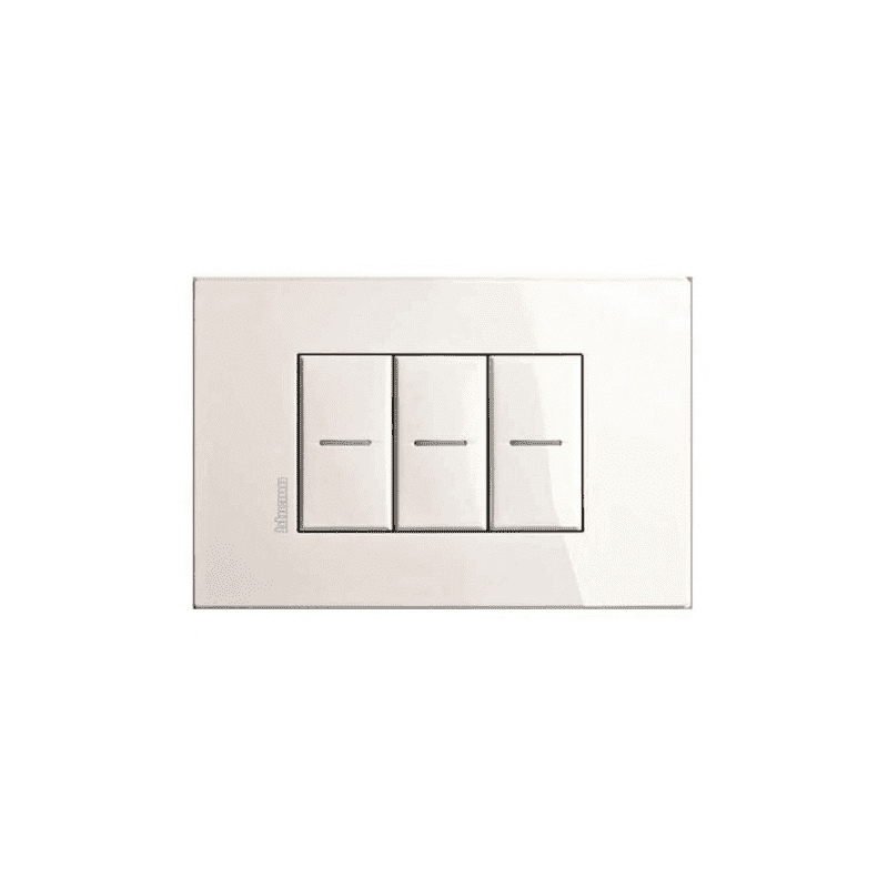 bticino axolute air placca 3 moduli 3 posti bianca bticino hw4803hd ...