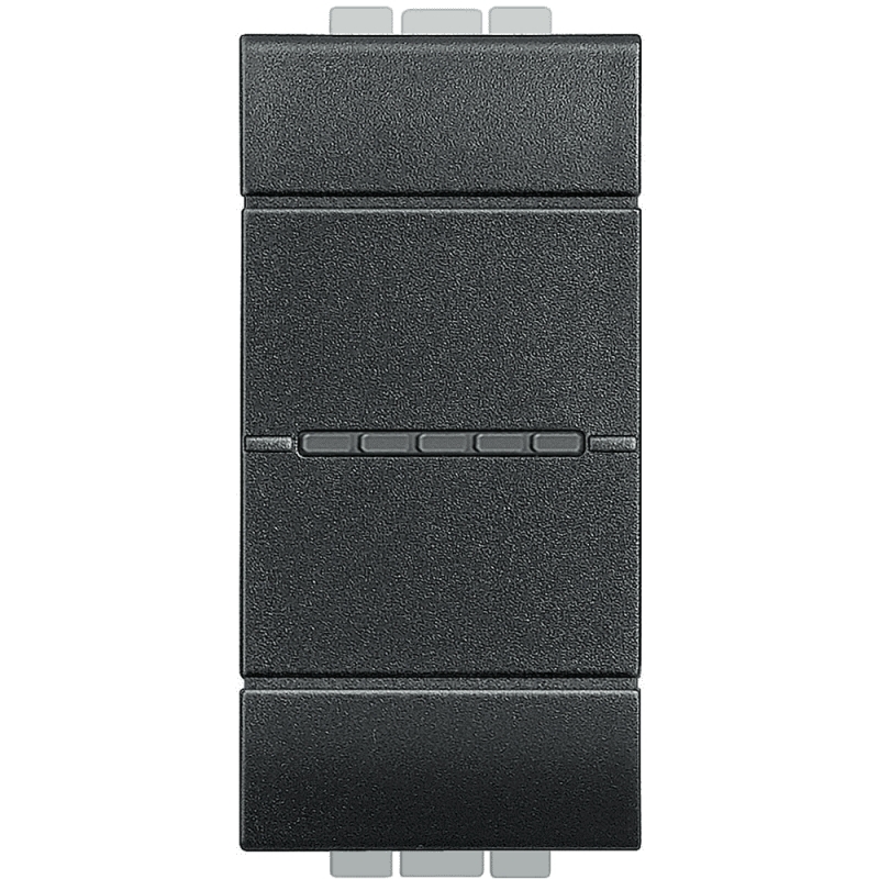 bticino living light pulsante unipolare 10a assiale 1 posto 1 modulo ...