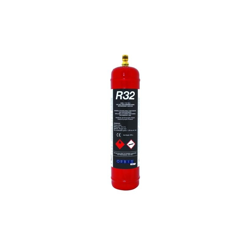 gas refrigerante r32 fluido in bombola ricaricabile 1 litro 0,8kg orbis ...