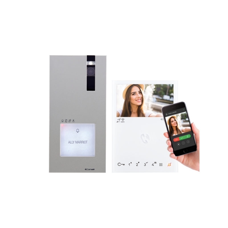 comelit kit quadra e mini wi fi s2 2 fili comelit8451v - ElettroluceStore